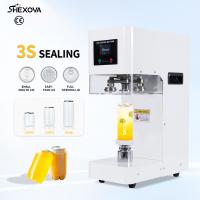China 3S Automatic Can Sealer Machine 140W 110V/220V for Beverage Shops 1200 Bottles per Hour for sale