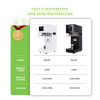 China Commercial Electric White Aluminum Can Sealing Machine 25 Cans/min 110V/220V for Milk Tea Juice for sale