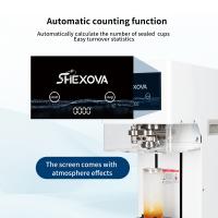 China Full Automatic PET Can Sealing Machine 55mm 110V 220V for Aluminum Plastic Cans for sale