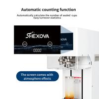 China CE Fully Automatic PET Can Sealing Machine 20-25 Cans Per Minute 165W for sale