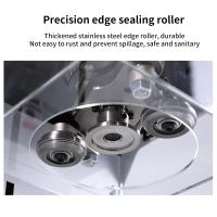 China CE Stainless Steel PET Can Sealing Machine 220V 110V for Bubble Tea Plastic Jars 200ml 650ml for sale