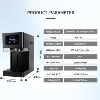 China Stainless Steel Can Sealing Machine Fully Automatic For Plastic Beverage Can for sale
