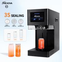 China Commercial Automatic PET Can Sealing Machine 220V 20-25 Cans Per Minute Touch Screen for sale