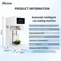 China Touch Screen Automatic Can Sealer 25 Cans Per Minute No Base Change 55-57mm for sale