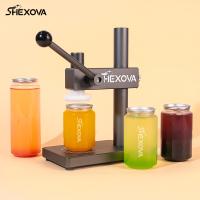 China Portable Manual Can Sealing Machine for 250ml 330ml 500ml Beverage Juice Cans CE Certified for sale