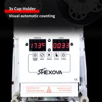 China Automatic Electric 90mm 95mm Plastic Cup Sealing Machine 300 Cups Per Hour for sale