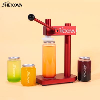 China Portable Manual Can Sealer for PET Bottles 250-500ml 2.5kg Compact Airtight Sealing for sale
