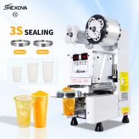 China Intelligent Stainless Steel Cup Sealing Machine 360W 500-650 Cups Per Hour for sale