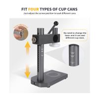 China Manual Pet Can Sealing Machine Hand Press for 250ml 330ml 500ml Plastic Beverage Cans for sale