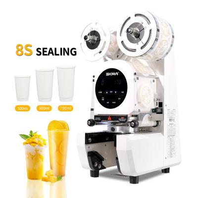 China 90/95mm Stainless Steel Fully Automatic Cup Sealing Machine 25 Cups Per Minute 110V 220V for sale