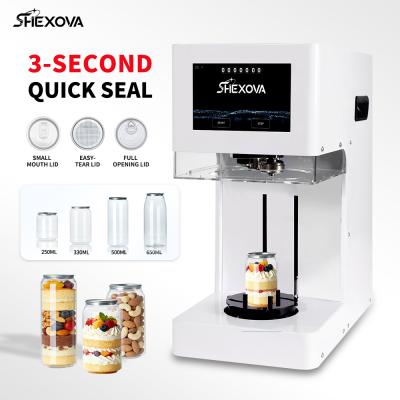 China Non Rotated Stainless Steel Sealing Machine for Plastic Aluminum Cans 260W 55mm for sale