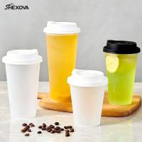 China Food Grade Custom Logo Single Wall Frosted Pp Plastic Cup For Coffee Cold Hot Drink for sale
