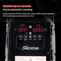 China CE Certification Stainless Steel Cup Sealing Machine 90 95 98mm for Milk Tea Plastic Cup for sale
