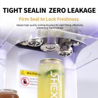 China Automatic Stainless Steel Can Sealing Machine for Juice PET Cans 220V 40KG for sale
