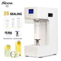 China CE Certified Automatic Can Sealing Machine 250W 220V for 200-650ml Plastic Soda Cans for sale