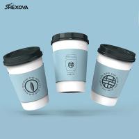 China High Quality Customizable Paper Cups Double Wall For Drinks Coffee Store Take Away for sale