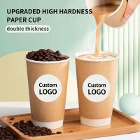 China 8oz/10oz/12oz/16oz Recyclable Customized Paper Cups With Lids For Coffee Shops for sale
