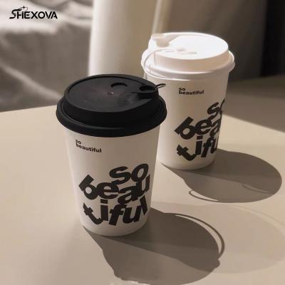 China Wholesale Disposable Paper Cups Food‑Grade Cold Hot Drink Cups for Bubble Tea for sale