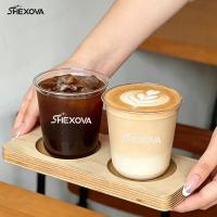 China 360ml/500ml/700ml Round Bottom Transparency plastic coffee cup For Beverage shop for sale