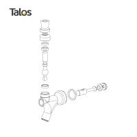 China TALOS Bar Equipment Brass body Beer Dispensing Tap American type draft beer faucet for sale