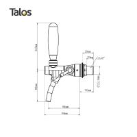 China TALOS Standard Beer faucet stainless steel polished standard tap for sale