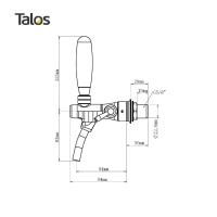 China TALOS stainless steel Standard Beer Tap PVD color For Sales In Good Quality Use For Beer drinking dispenser for sale