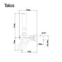China TALOS Bronze Beer Faucet Creamer Beer Dispensers Tap Flow Control for sale