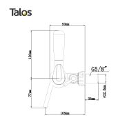 China TALOS Gold Belgium Beer Faucet Tap For Drinking Beer Dispensers for sale
