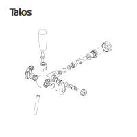 China TALOS Gold Belgium Beer Faucet Tap For Drinking Beer Dispensers for sale