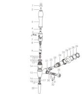 China Brass PVD Thread stout beer tap G5/8 Nitro Coffee Tap for sale