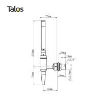 China TALOS Standard thread G5/8 Stout Beer Taps For Nitrogen brew coffee and stout Beer dispenser for sale