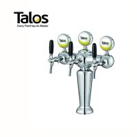 China TALOS Parisian Chrome Draft Beer Kegerator Tower / Triple Tap Beer Tower for sale