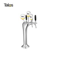 China Chrome 3 Way Draft Beer Kegerator Tower / Classic Tap Tower for sale