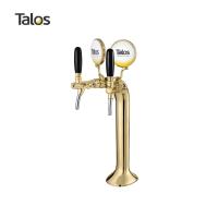 China TALOS Brass 2 Exits Draft Beer Tap Tower Classic Two Tap Beer Tower for sale