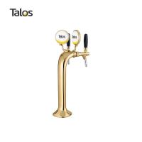 China TALOS Brass 2 Exits Draft Beer Tap Tower Classic Two Tap Beer Tower for sale
