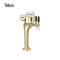 China Classic PVD Beer Faucet Tower 4 Way Dispensing Draft Beer Tower for sale