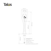 China TALOS Drink Dispenser Bar Equipment Cobra Type with Brander Holder 1-Way Draft Beer Tower Beer Font for sale