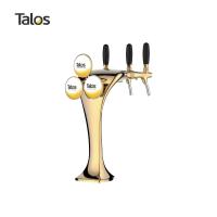 China TALOS Cobra Tap Tower PVD 3-way Dispensing Tower Draft Beer Tower for sale