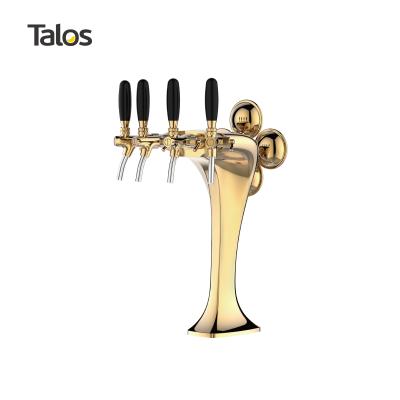 China TALOS Cobra Tap Tower PVD 4-way Dispensing Tower Draft Beer Tower for sale