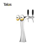 China TALOS Brage Tap Tower Chrome 2-way Dispensing Tower Draft Beer Tower for sale