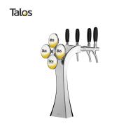 China TALOS Brage Tap Tower Chrome 4-way Dispensing Tower Draft Beer Tower for sale