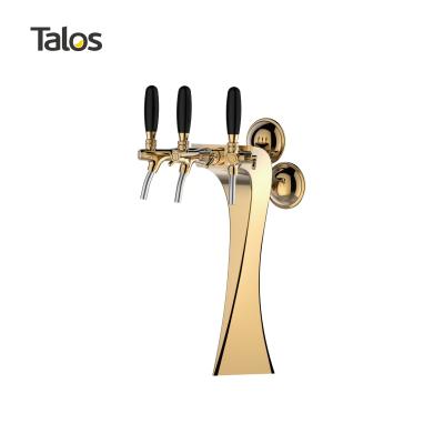 China TALOS Brage Tap Tower PVD 3-way Dispensing Tower Draft Beer Tower for sale
