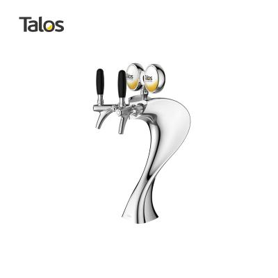 China TALOS Bar Equipment 2-Way Cobra Type with Brander Holder Beer Dispensing Tower for sale