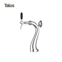China TALOS Swan Tap Tower Chrome 1-way Dispensing Tower Draft Beer Tower for sale