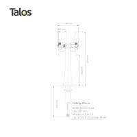 China Talos 2-Way Bar Device Drink Dispenser Tower Chrome Swan Beverage Dispensing Tower Tap Tower for sale