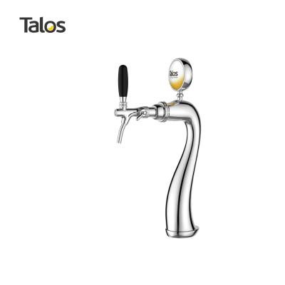 China TALOS 1-way Goose Tap Tower Chrome  Dispensing Tower Draft Beer Tower for sale