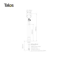 China Talos 1-Way Elbow Type PVD Bar Equipment  Beer Font Beer Tower for sale