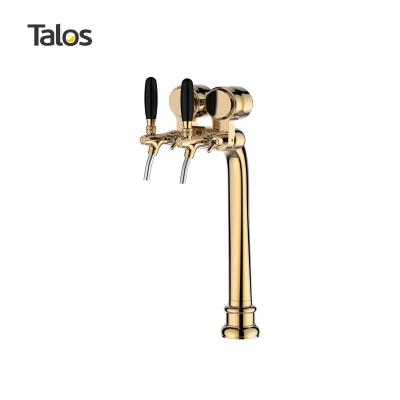 China TALOS 2 way Elbow Type PVD High-grade Pub and Bar Equipment  Beer Tower Beer Dispenser for sale