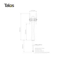 China TALOS Venus PVD Kegerator Dual Tap Tower with 35mm Mounting hole for sale