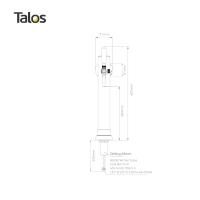 China TALOS 1 Way Staight Spine Type Tower Chrome  Dispensing Tower Draft Beer Tower for sale